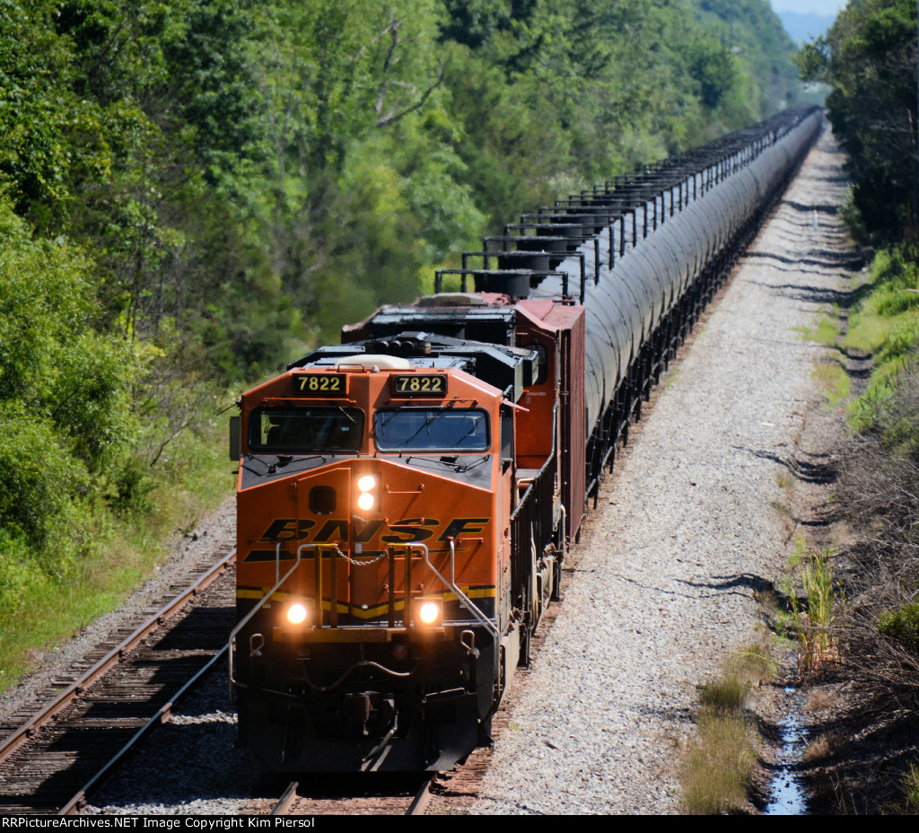 BNSF 7822 CSX Train K042 Crude Oil Loads